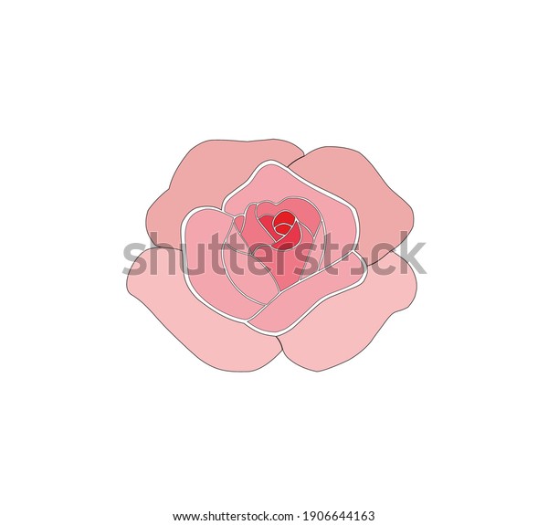 Rose Design Elegant Modern Stylized Tattoo Stock Vector (Royalty Free ...