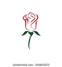 Rose Flower Logo Vector Template Design Stock Vector (Royalty Free ...