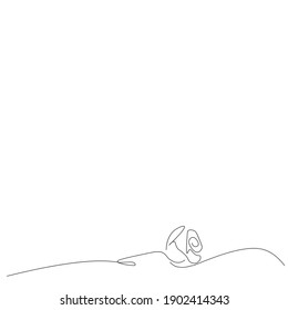 Woman Sunbathing Line Drawing Vector Illustration 스톡 벡터(로열티 프리 ...