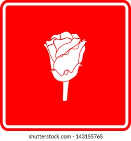 Rose Flower Sign Stock Vector (Royalty Free) 143155765 | Shutterstock