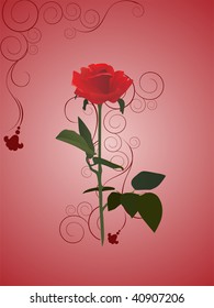 Rose Forward Floral Background Stock Vector (Royalty Free) 40907206 ...