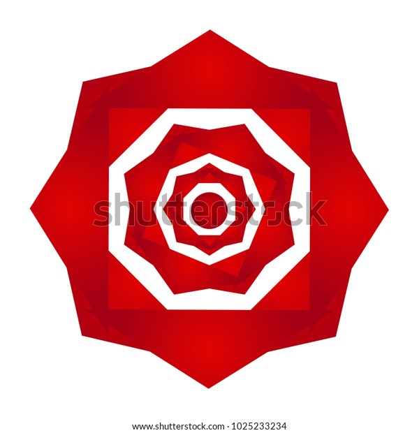 Rose Geometric Vector Rose Logo Wallpaper Stock Vector (Royalty Free ...