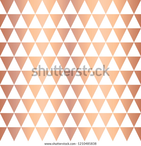 Rose Gold Foil Triangle Geometric Seamless Stock Vector (Royalty Free ...