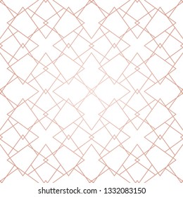 Rose Gold Geometric Seamless Pattern Vector Stock Vector (Royalty Free ...