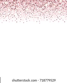 1,149 Rose gold confetti border Images, Stock Photos & Vectors ...