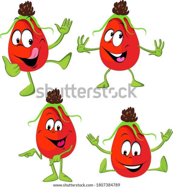 Rose Hip Cartoon Funny Vector Illustration Stock Vector (Royalty Free ...