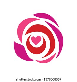 Rose Logo Design Stock Vector (Royalty Free) 1378008557 | Shutterstock