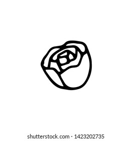 Rose Logo Hand Drawn Style Vector Stock Vector (Royalty Free ...