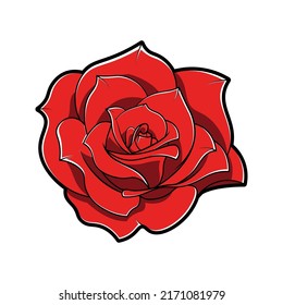 Rose Vintage Vector Isolated On White Stock Vector (Royalty Free ...