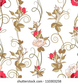 Roses Background Stock Vector (Royalty Free) 110303258 | Shutterstock