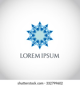 Rosette Vector Illustration Logo Sign Symbol Stock Vector (Royalty Free ...