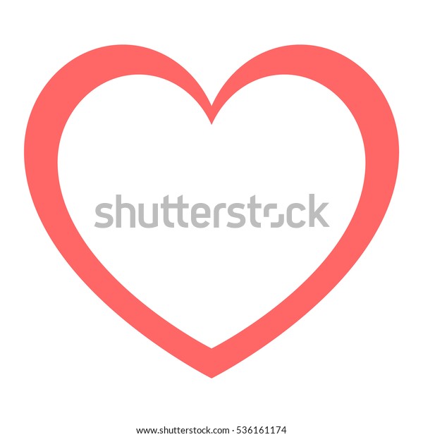 Rosy Heart White Core Centre Vector Stock Vector (Royalty Free) 536161174