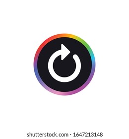Rotate Arrow Modern Button Icon: เวกเตอร์สต็อก (ปลอดค่าลิขสิทธิ์ ...