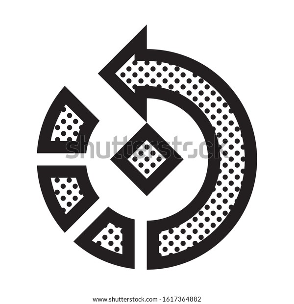 Rotate Counter Clockwise Symbol Icon Filled Stock Vector (Royalty Free ...