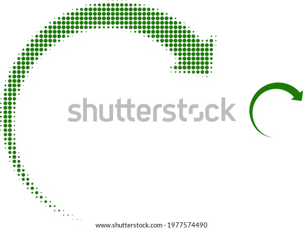 Rotate Forward Halftone Dotted Icon Illustration Stock Vector (Royalty ...