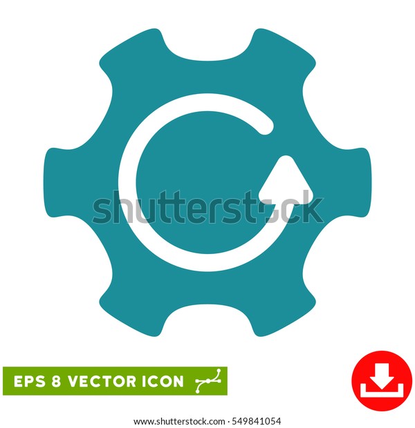 Rotate Gear Eps Vector Pictogram Illustration 스톡 벡터(로열티 프리) 549841054 ...