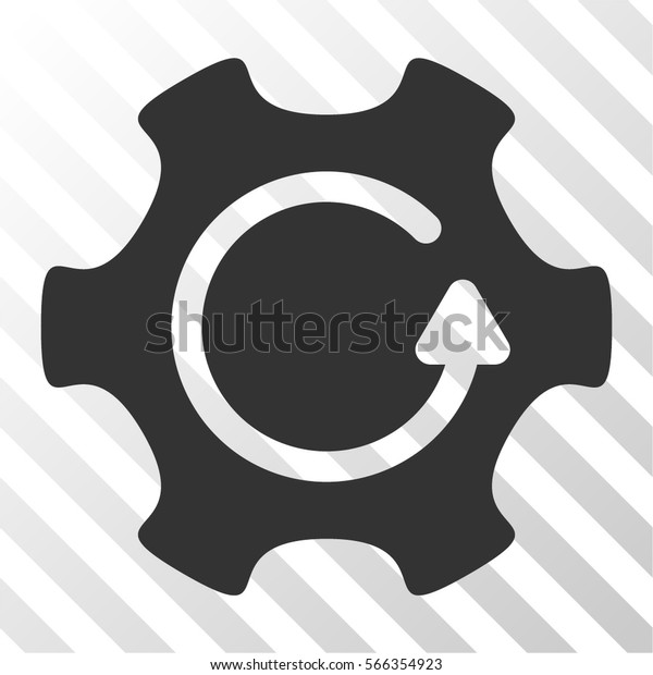 Rotate Gear Vector Pictogram Illustration Style Stock Vector (Royalty ...