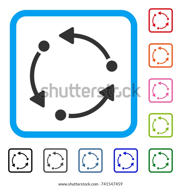 Rotate Icon Flat Grey Iconic Symbol Stock Vector (Royalty Free) 741547459
