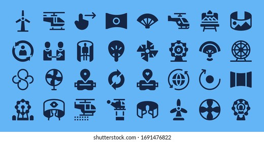 Rotate Icon Set 32 Filled Rotate Stock Vector (Royalty Free) 1691476822 ...