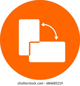 Rotate Icon Sign Design Stock Vector (Royalty Free) 684685219 ...