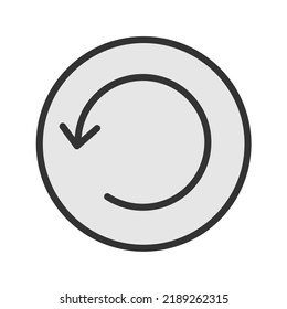 Rotate Icon Vector Image Can Be Stock Vector (Royalty Free) 2189262315 ...