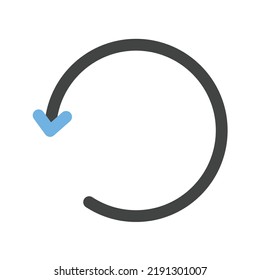 Rotate Icon Vector Image Can Be Stock Vector (Royalty Free) 2191301007 ...