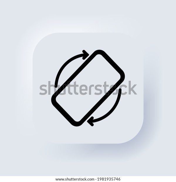 Rotate Mobile Phone Icon Mobile Screen Stock Vector (Royalty Free ...