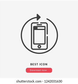 Rotate Phone Icon Vector: vector de stock (libre de regalías ...