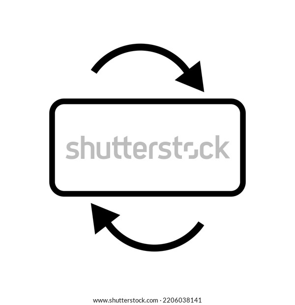 Rotate Smart Phone Device Rotation Icon Stock Vector (Royalty Free ...