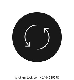 Rotate Vector Icon Simple Rotate Sign Stock Vector (Royalty Free ...