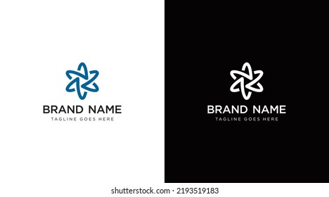 Rotating Logo Options On Black Background Stock Vector (Royalty Free ...