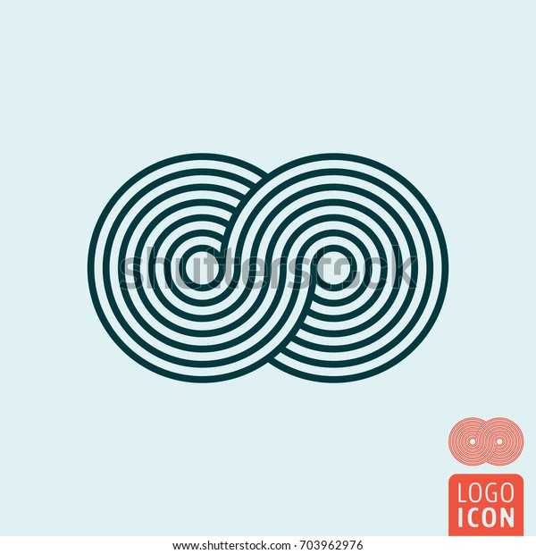 Rotating Round Symbol Circle Rotate Icon: vector de stock (libre de ...