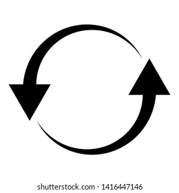 Rotation Arrow Icon Vector Illustration Stock Vector (Royalty Free ...