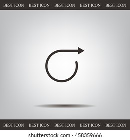 Rotation Arrows Circle Web Icon Vector Stock Vector (Royalty Free ...