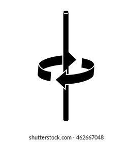 Rotation Arrows Icon Vector Illustration Stock Vector (Royalty Free ...