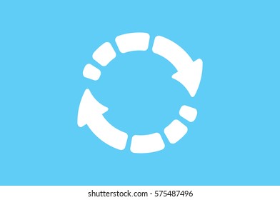 Rotation Arrows Icon Vector Illustration Stock Vector (Royalty Free ...