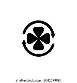 Rotation Fan Icon Rotation Fan Symbol Stock Vector (Royalty Free ...