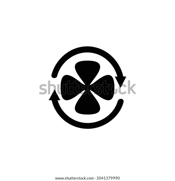 Rotation Fan Icon Rotation Fan Symbol Stock Vector (Royalty Free ...