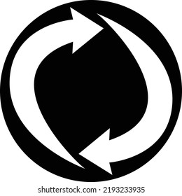 Rotation Icon Repeat Symbol Refresh Sign Stock Vector (Royalty Free ...