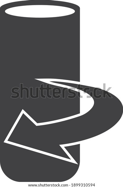 Rotation Icon Rotating Symbol Vector Isolate Stock Vector (Royalty Free ...