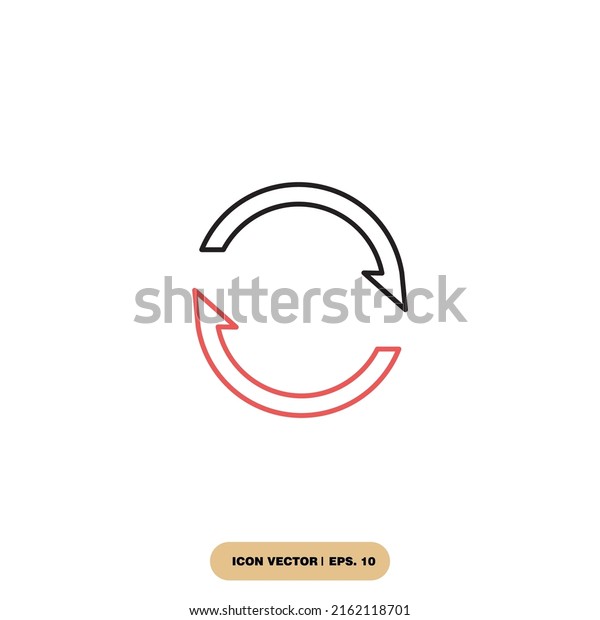 Rotation Icons Symbol Vector Elements Infographic Stock Vector (Royalty ...