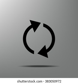 Rotation Pictogram Stock Vector (Royalty Free) 383050972 | Shutterstock
