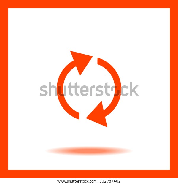 Rotation Pictogram Stock Vector (Royalty Free) 302987402 | Shutterstock