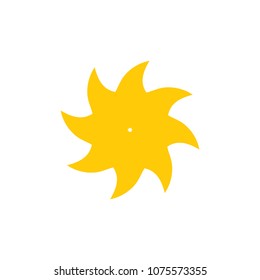 Rotation Sun Symbol Logo Stock Vector (Royalty Free) 1075573355