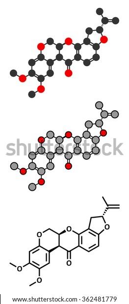 Rotenone Broadspectrum Insecticide Molecule Linked Development Stock ...