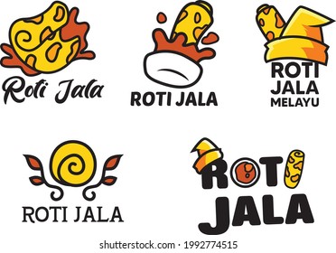 Roti Jala Set Logo Culinary Food Stock Vector (Royalty Free) 1992774515 ...
