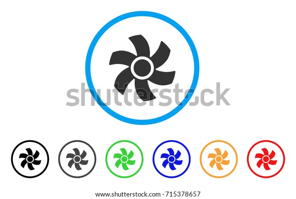Rotor Icon Vector Illustration Style Flat Stock Vector (Royalty Free ...