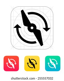 Rotor Rotating Icon Vector Illustration Stock Vector (Royalty Free ...