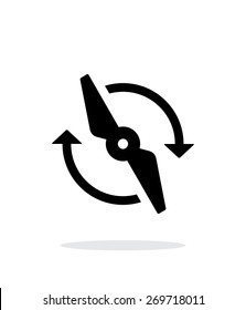 Rotor Rotating Simple Icon On White Stock Vector (Royalty Free ...