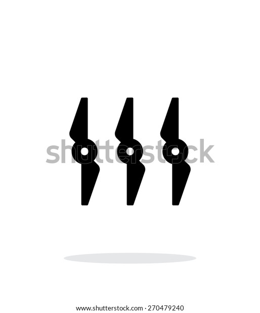 Rotors Simple Icon On White Background Stock Vector (Royalty Free ...